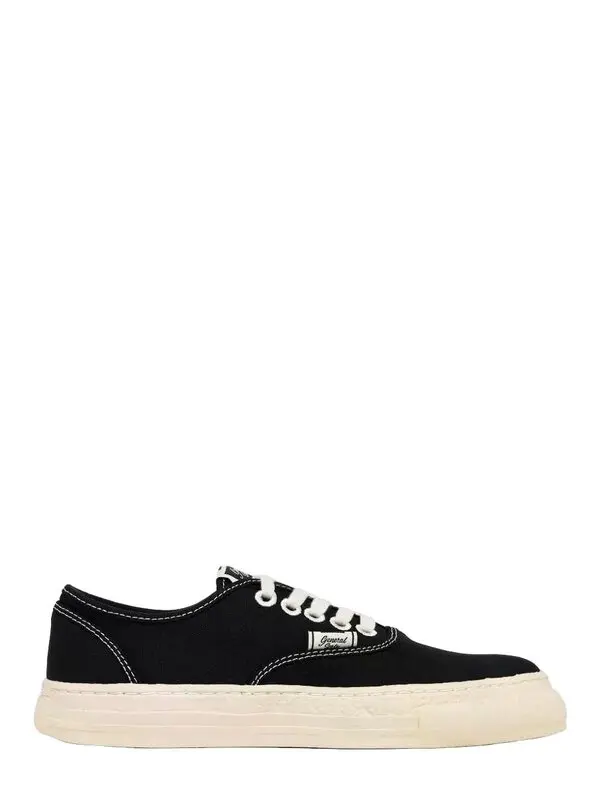 Mihara Yasuhiro Past Sole Topstitched Sneakers - Black