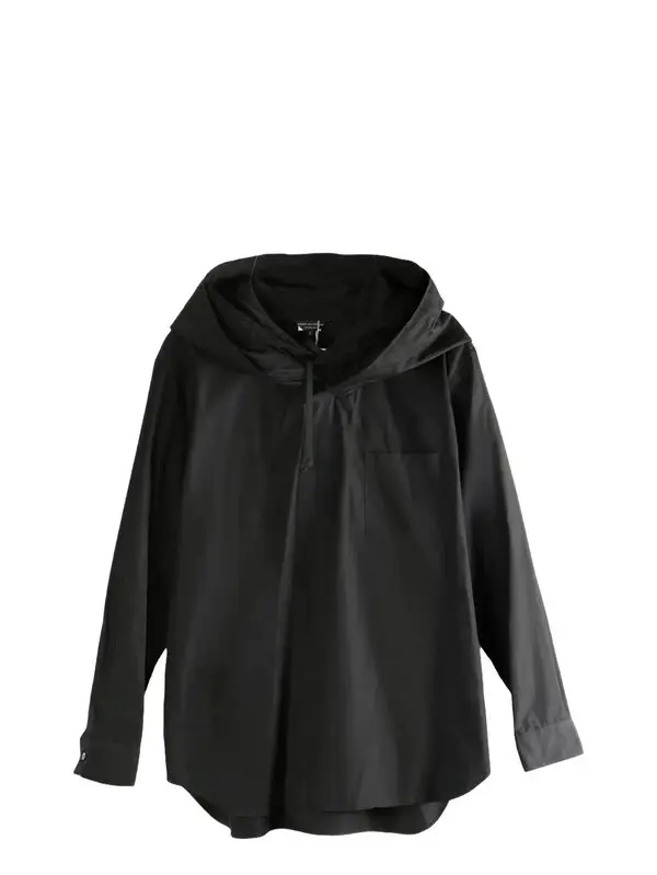 Comme Des Garçons Drawstring Hoodie - Black