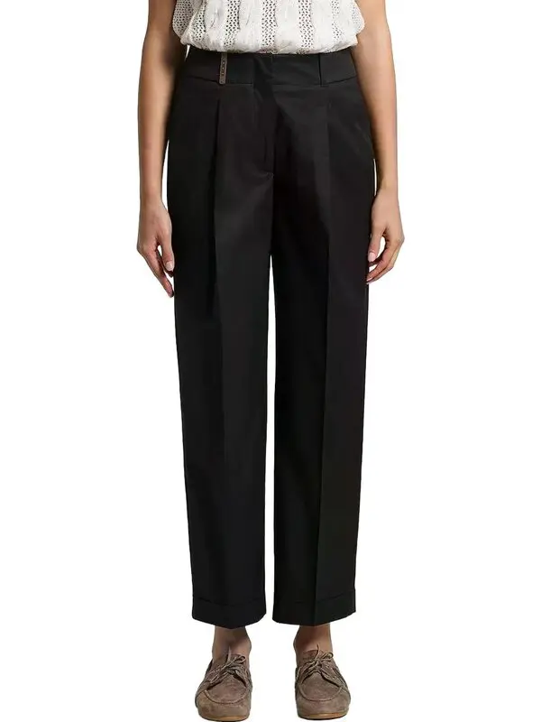Peserico Pleated Trousers - Black
