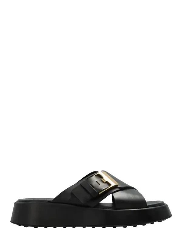 TOD'S Criss-cross Mules - Black