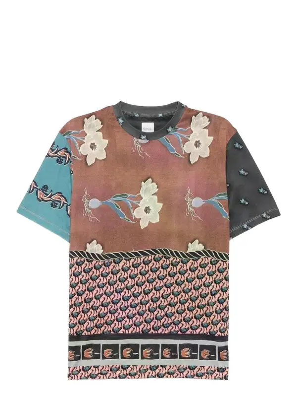 Paul Smith Floral-print T-shirt - Brown