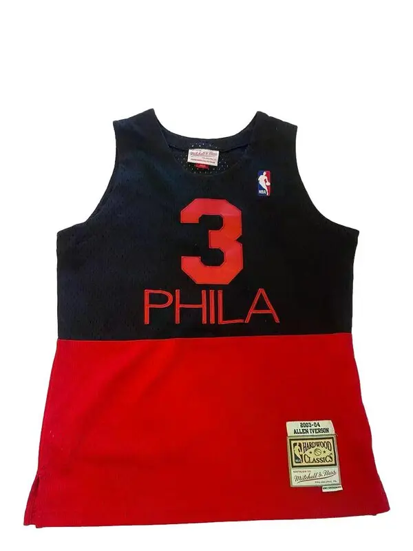 Mitchell & Ness Philadelphia Colour-block Vest - Red