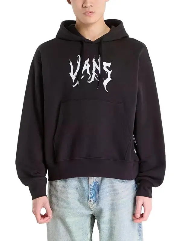 VANS Hooded Pullover With Logo - Black