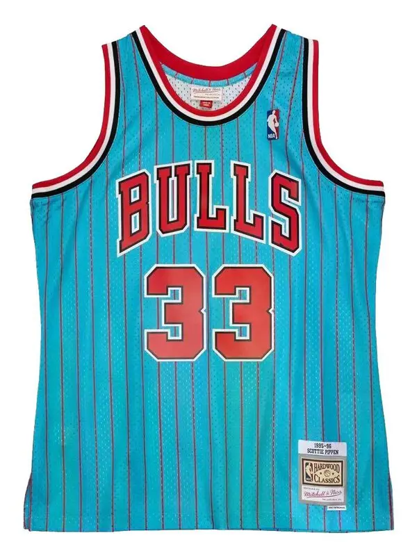 Mitchell & Ness Scottie Pippen Striped Vest - Blue