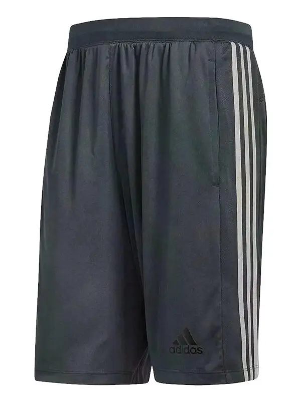Adidas Striped Shorts - Grey