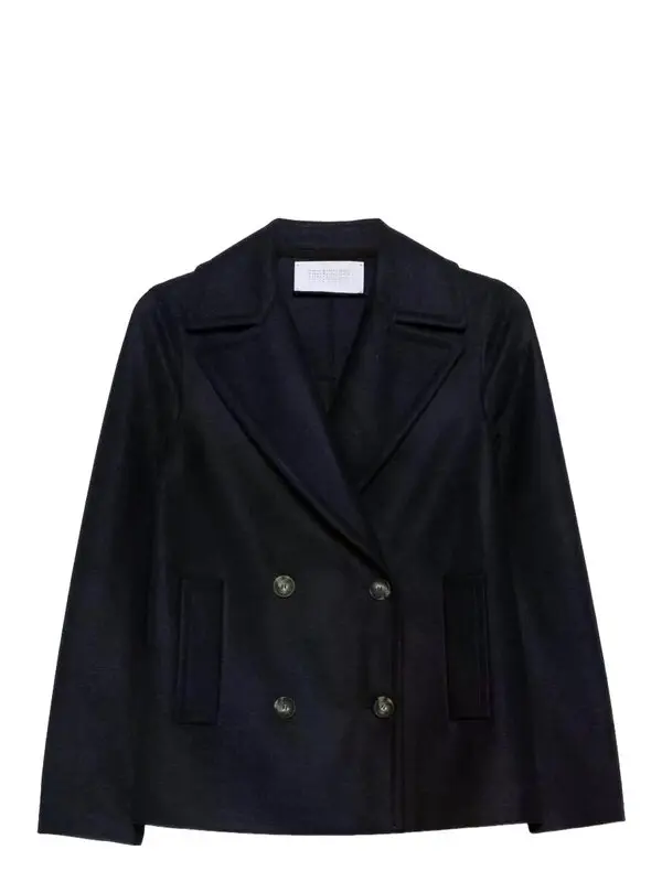 Harris Wharf London Double-breasted Jacket - Blue