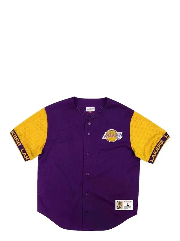 Mitchell & Ness Los Angeles Lakers Mesh Shirt - Purple