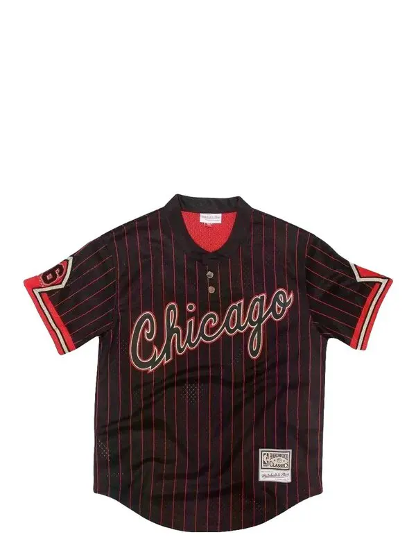 Mitchell & Ness X Nba Chicago Bulls 6 Rings Batting Practice Jersey - Black