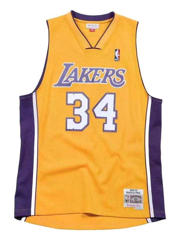 Mitchell & Ness Nba Shaquille O’neal 1999 Los Angeles Lakers Jersey - Yellow