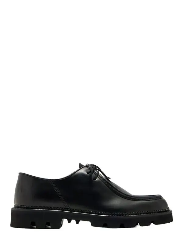 COLLEGIUM Lace-up Boat Shoes - Black