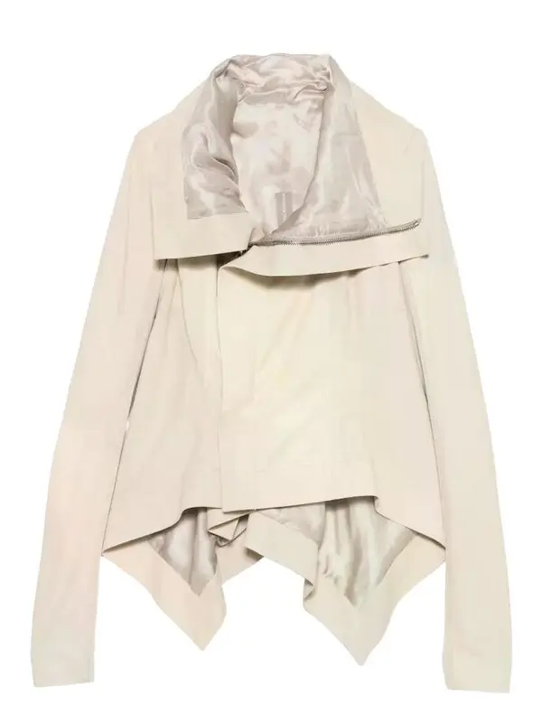 Rick Owens Asymmetric Zip Jacket - Neutrals