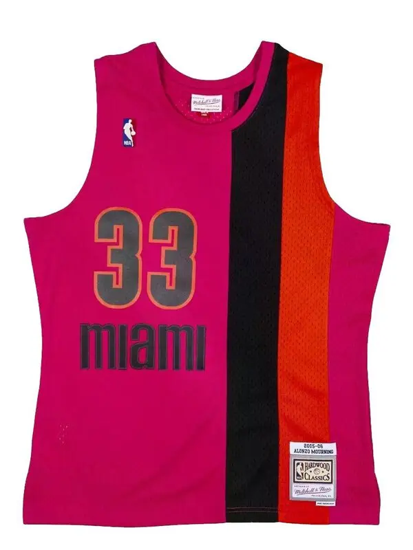 Mitchell & Ness Alonzo Mourning Jersey - Pink