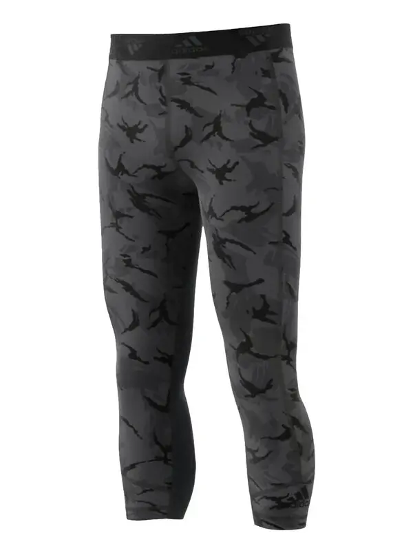 Adidas Camo Three-quarter Tights - Grey