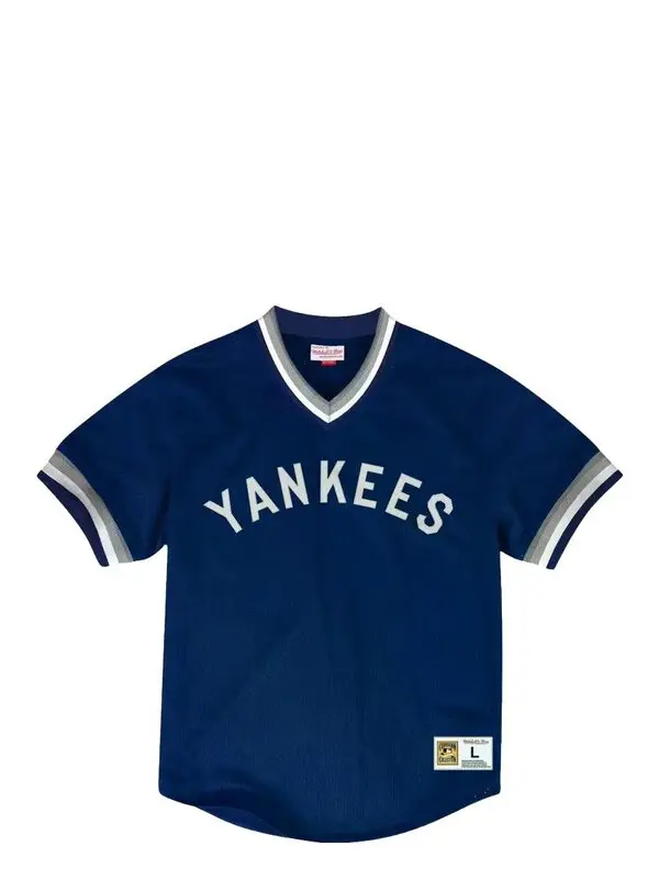 Mitchell & Ness Mlb V-neck T-shirt - Blue