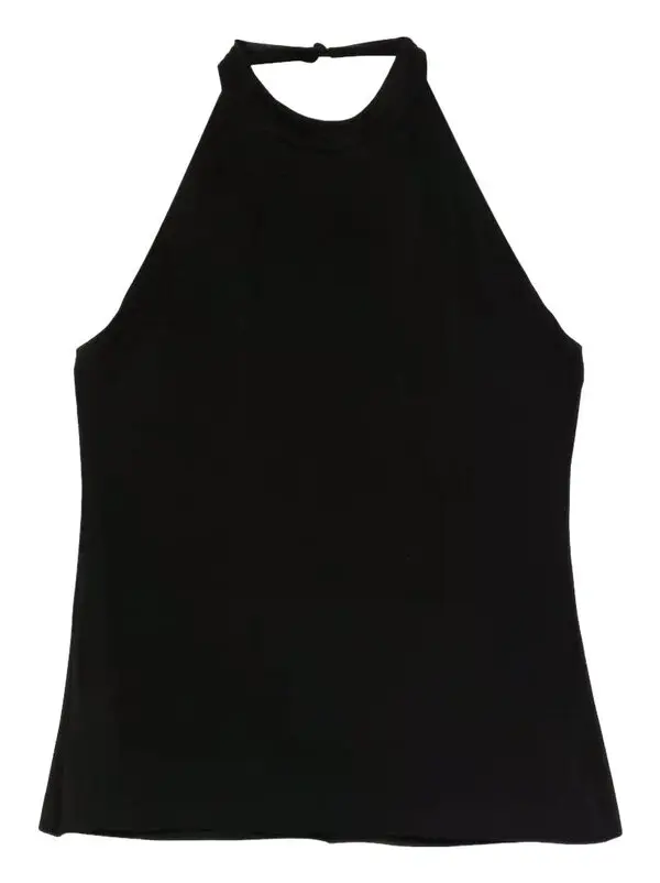 Norma Kamali Halterneck Top - Black