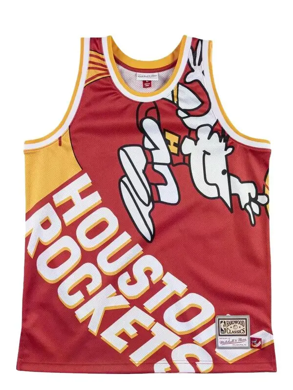 Mitchell & Ness X Nba Houston Rockets Big Face Jersey - Red