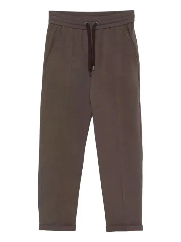 Brunello Cucinelli Drawstring Trousers - Brown
