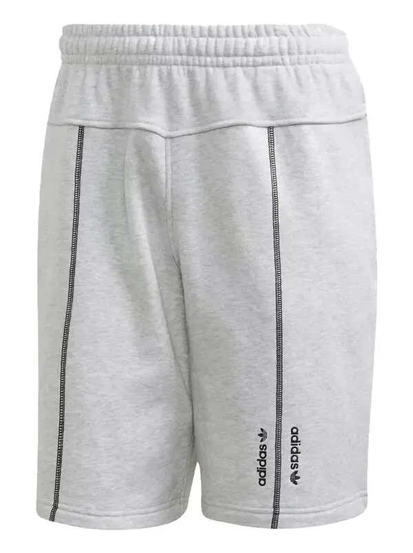Adidas Originals Fashion Logo-detail Track Shorts - Grey