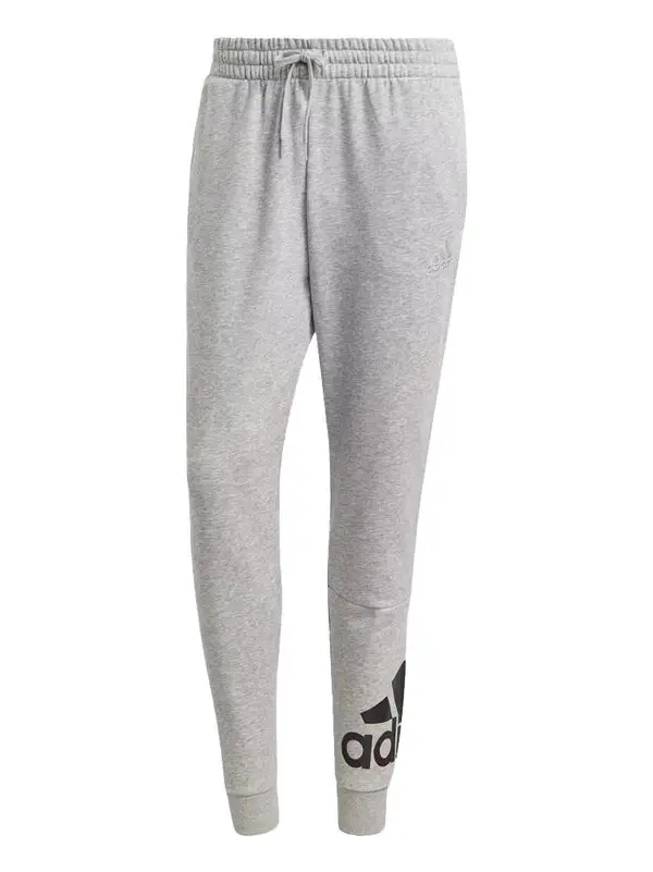 Adidas Essentials Tapered-cuff Logo Track Pants - Grey