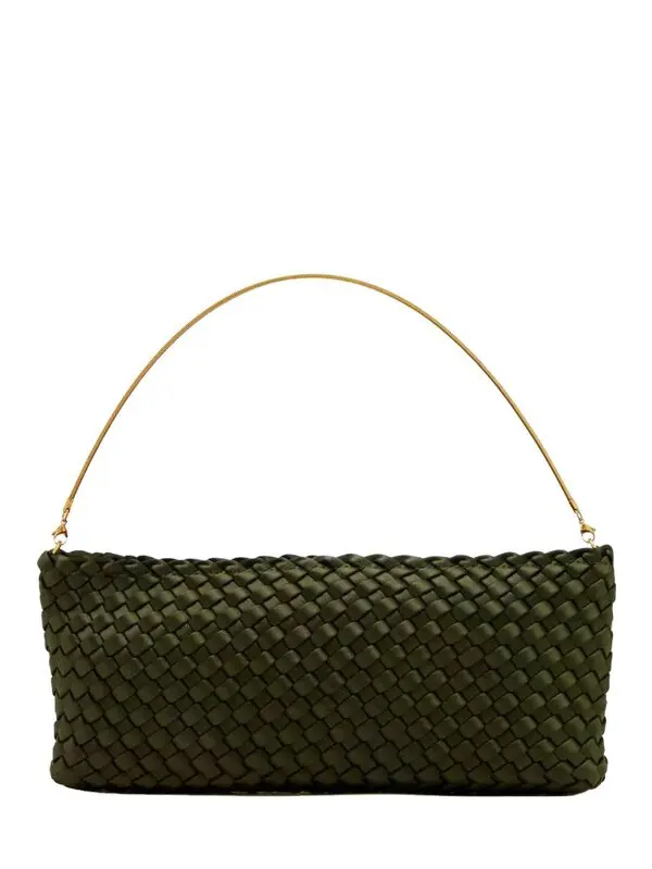 NAGHEDI Woven Shoulder Bag - Green
