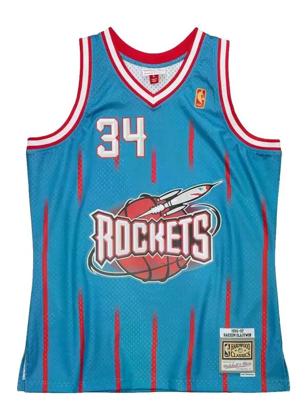 Mitchell & Ness Hakeem Olajuwon Sleeveless Vest - Blue