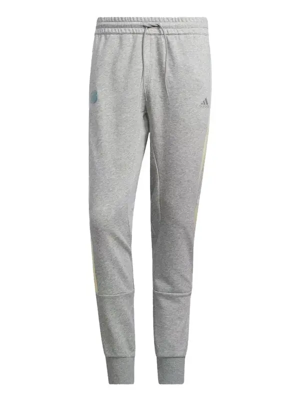 Adidas Logo-embroidere Track Pants - Grey