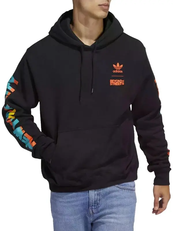 Adidas X Beyond The Streets Logo Hoodie - Black