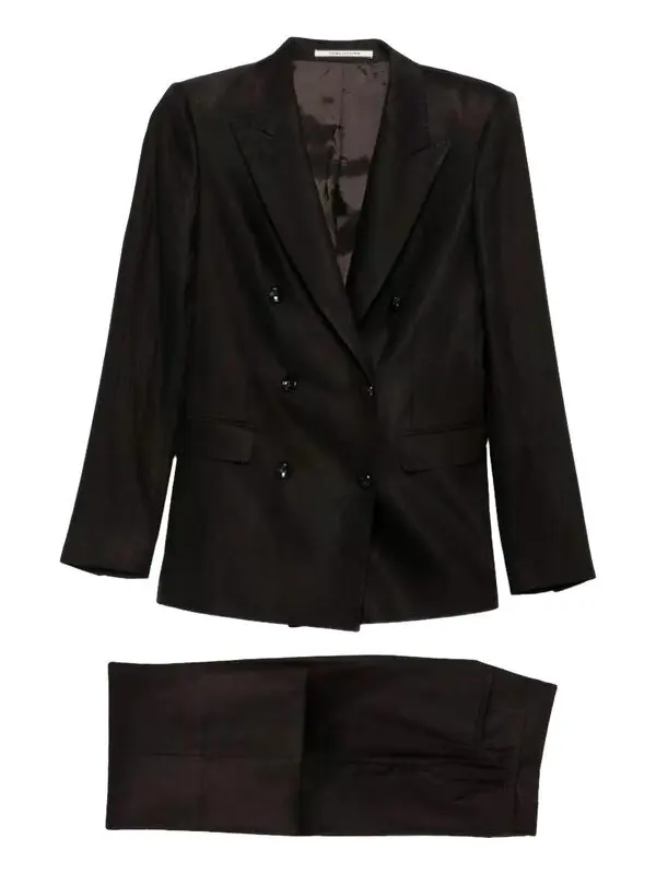 Tagliatore Double-breasted Tailored Suit - Brown