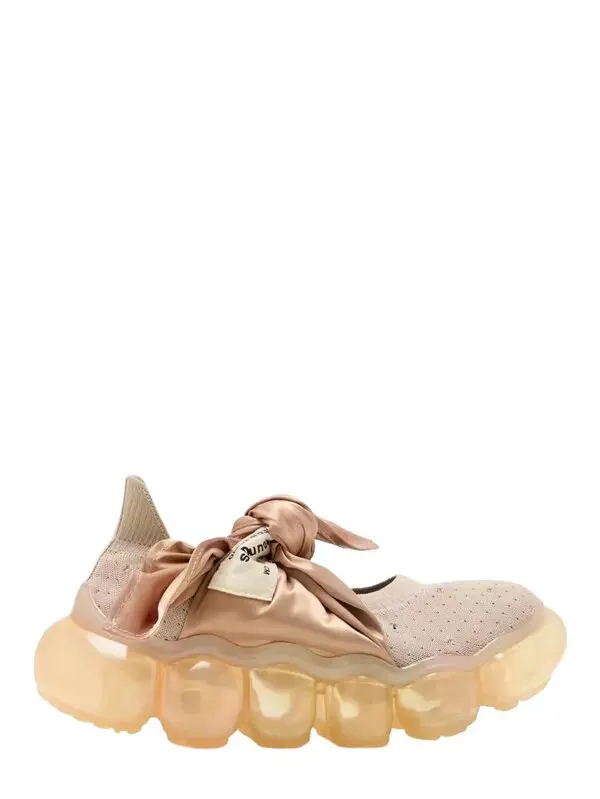 GROUNDS Bow-detail Sneakers - Neutrals