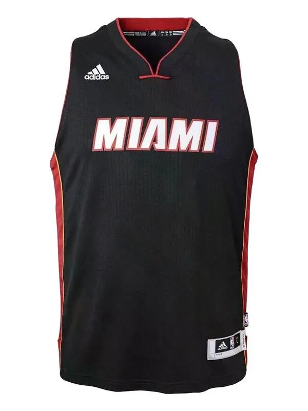 Adidas X Nba Miami Heat V-neck Top - Black