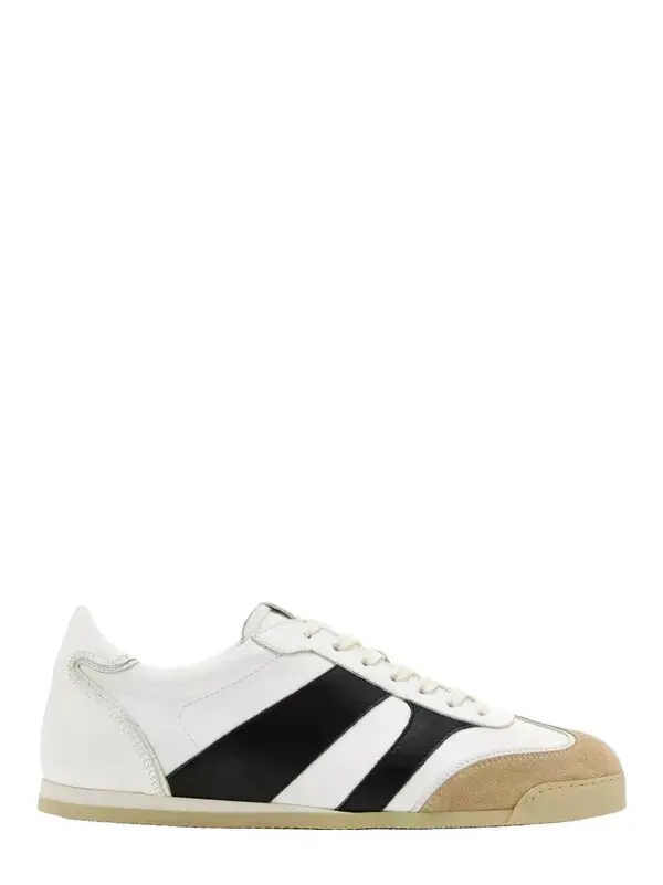 COLLEGIUM Striped Sneakers - White