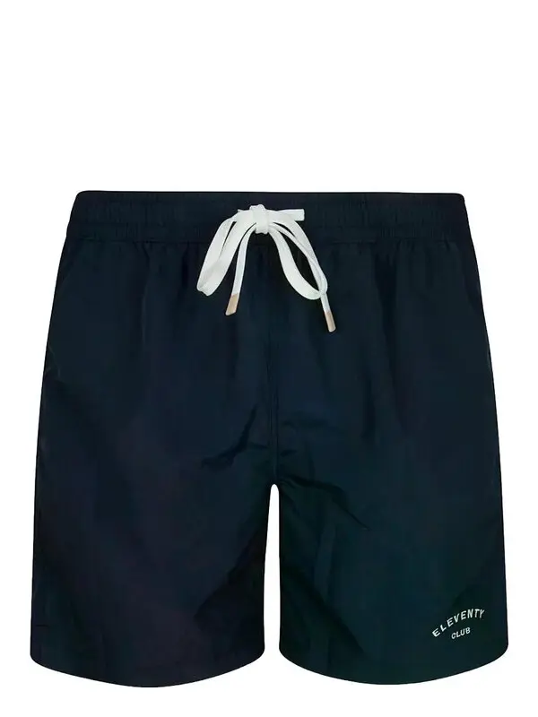 Eleventy Drawstring-fastening Swim Shorts - Blue