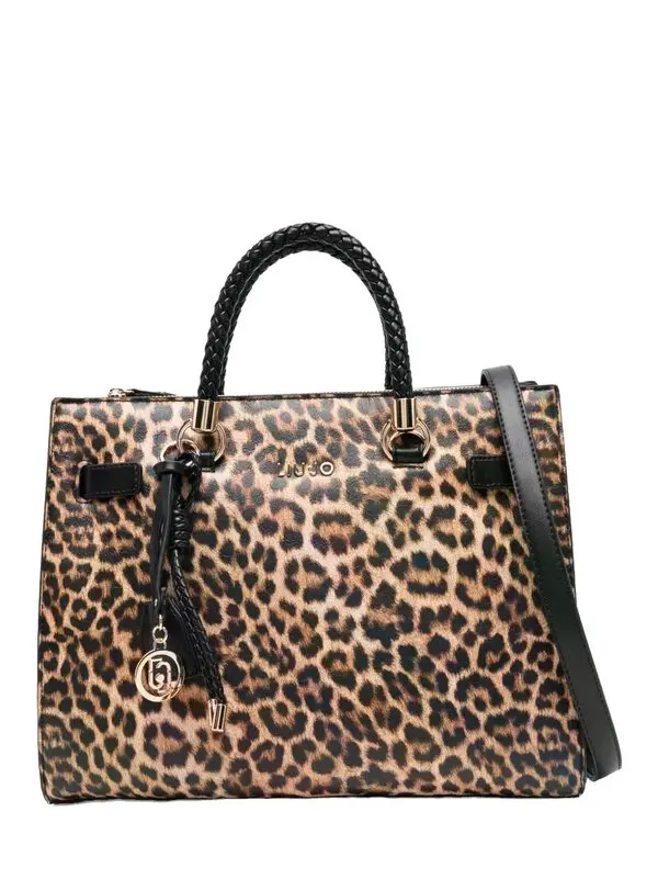 Liu Jo Leopard Print Top-handle Tote - Neutrals