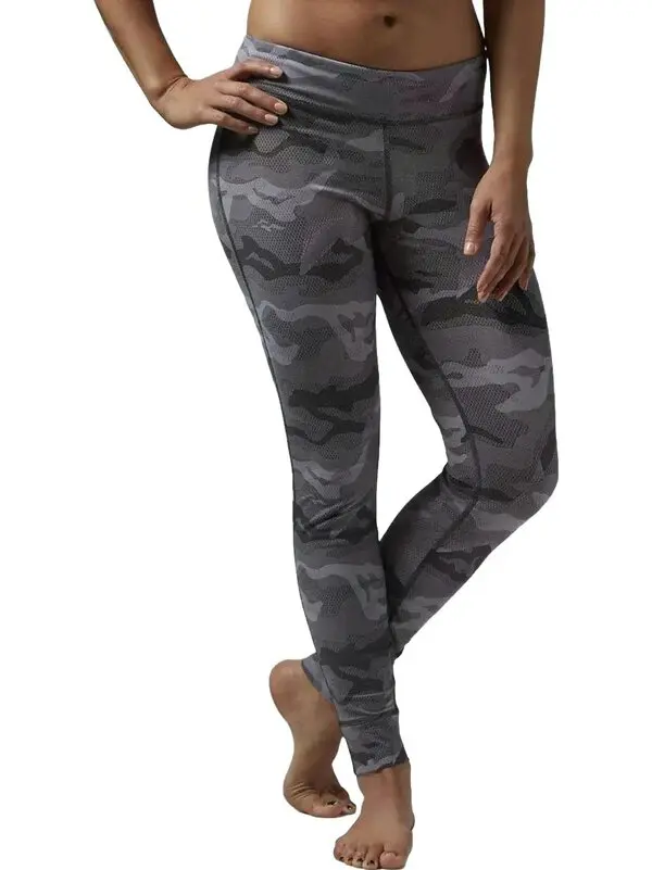 REEBOK Camo-print Leggings - Grey