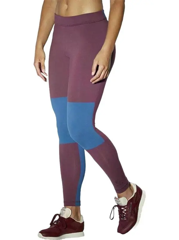 REEBOK Colourblock-design Leggings - Purple