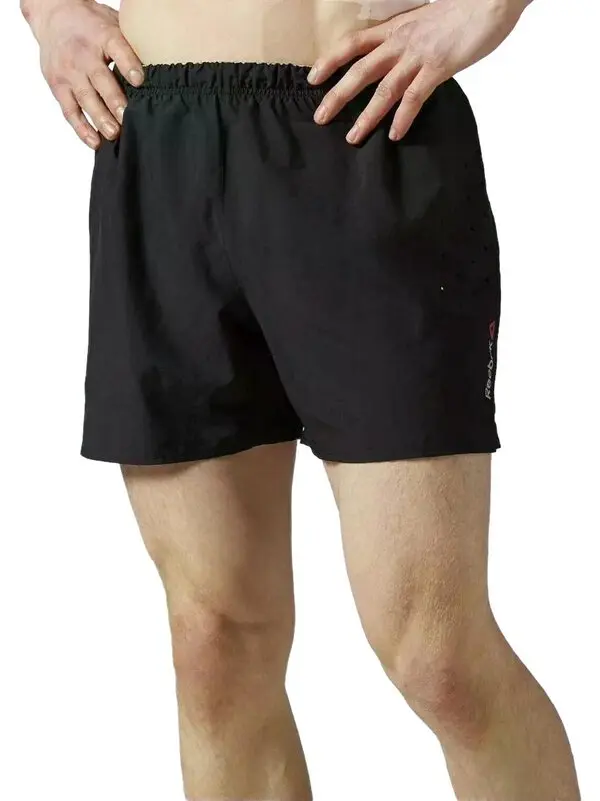REEBOK Logo-detail Shorts - Black