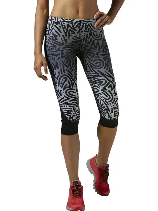 REEBOK Running Essential Capri Leggings - Grey
