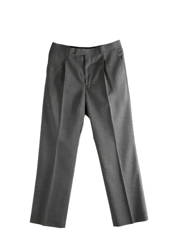 Auralee Summer Twist Pleated Trousers - Grey