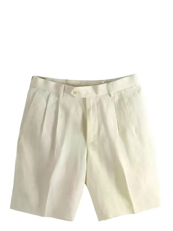 Auralee Pleated Chino Shorts - Neutrals