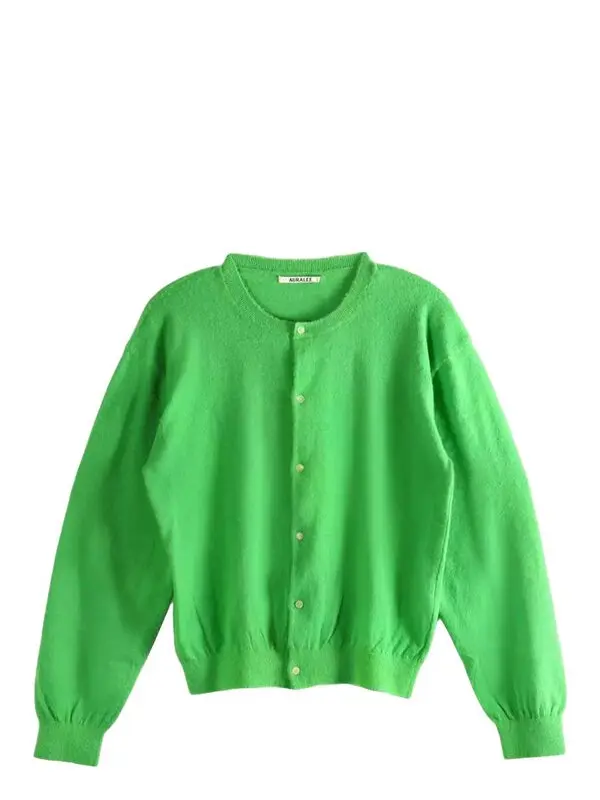 Auralee Button-up Cardigan - Green