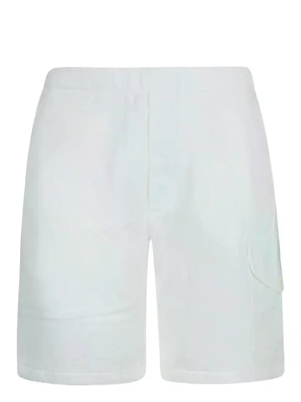 C.P. COMPANY Elasticated-waistband Cargo Shorts - White