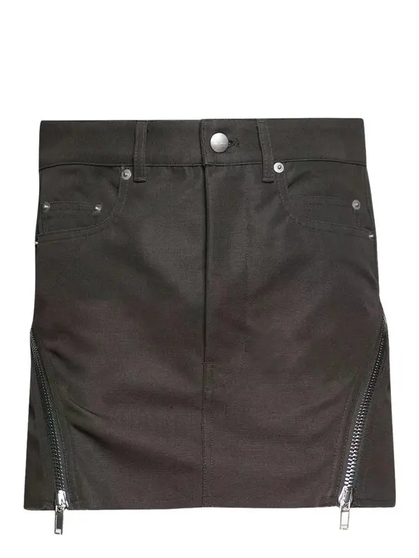 Rick Owens Bolan Banana Mini Skirt - Grey