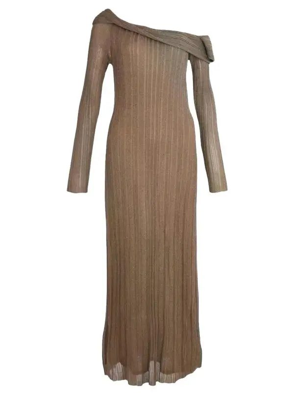 Significant Other Alex Long-sleeve Maxi Dress - Brown