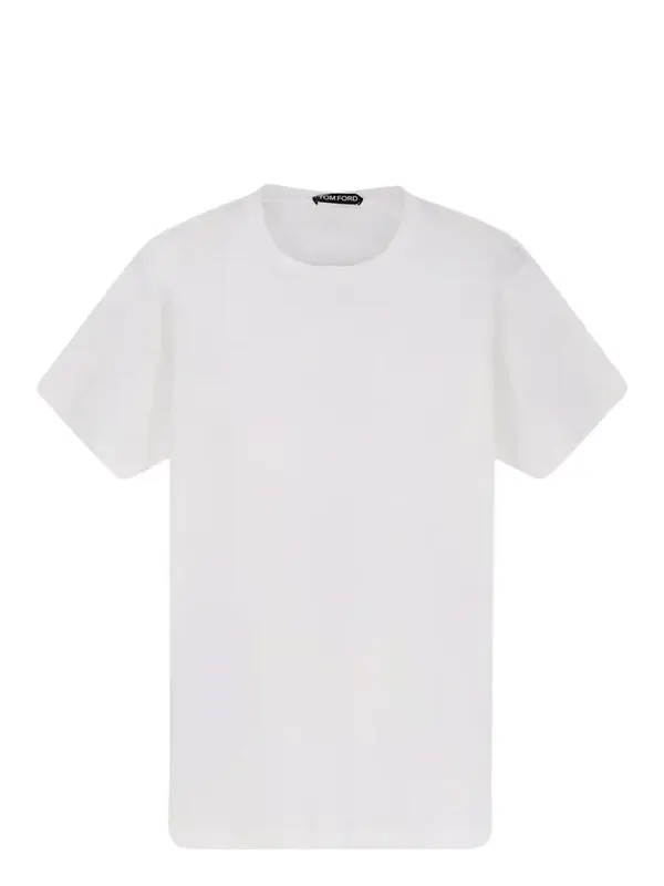 TOM FORD Crew-neck Short-sleeve T-shirt - White
