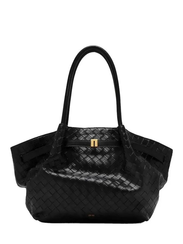 Jw Pei Medium Hana Woven Tote Bag - Black