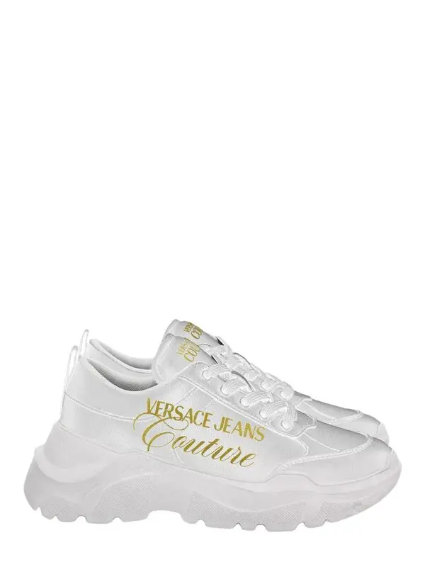 Versace Fondo Speedtrack Platform Sneakers - White