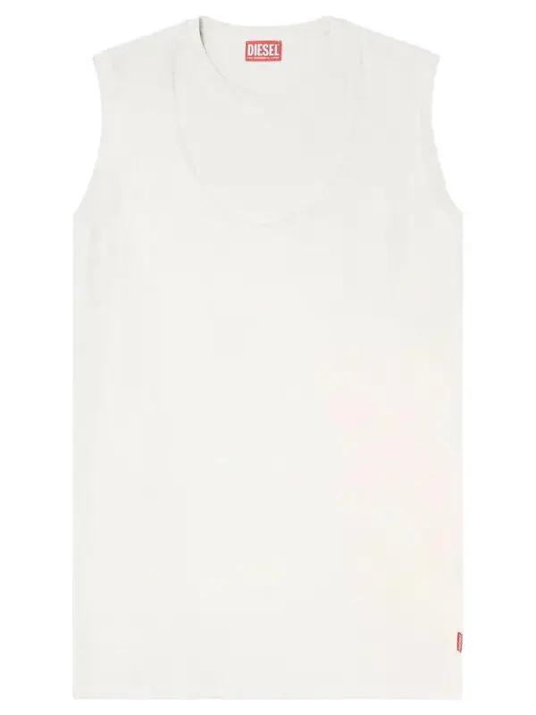 DIESEL Sleeveless Mini Dress - White