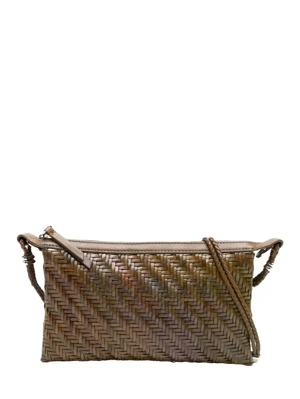 Benedetta Bruzziches Woven Cross Body Bag - Green