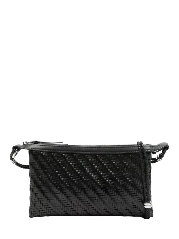 Benedetta Bruzziches Braided Crossbody Bag - Black