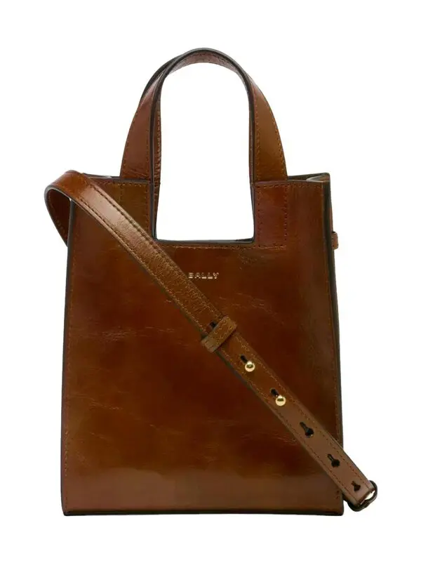 Bally Mini Leather Tote Bag - Brown